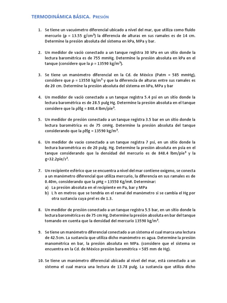 Presión Pdf