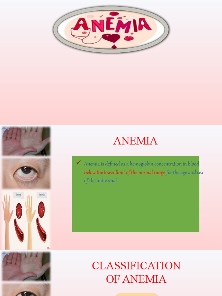 Anemia PPT-1 1 | PDF | Anemia | Red Blood Cell