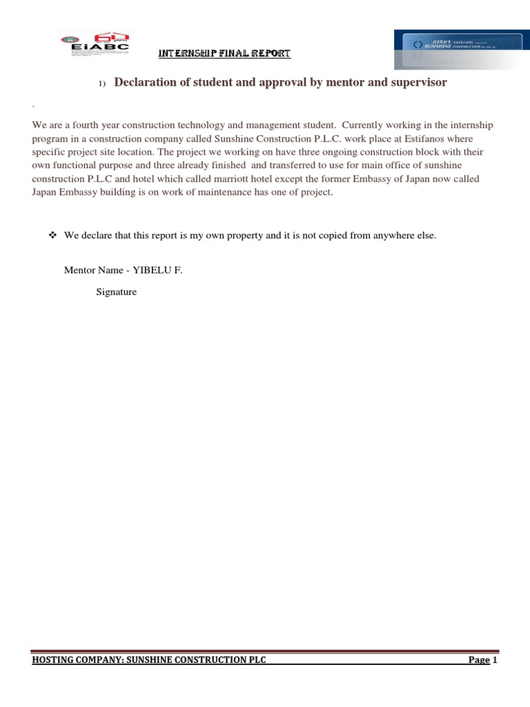 Intern Report1 | Download Free PDF | Concrete