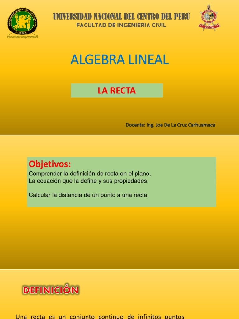 Semana 05 - LA RECTA | PDF