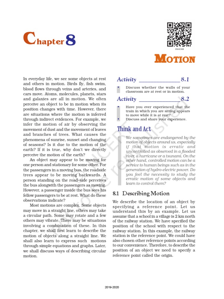CBSE Class 9 NCERT Book Science MOTION Chapter 8 | PDF | Technology & Engineering