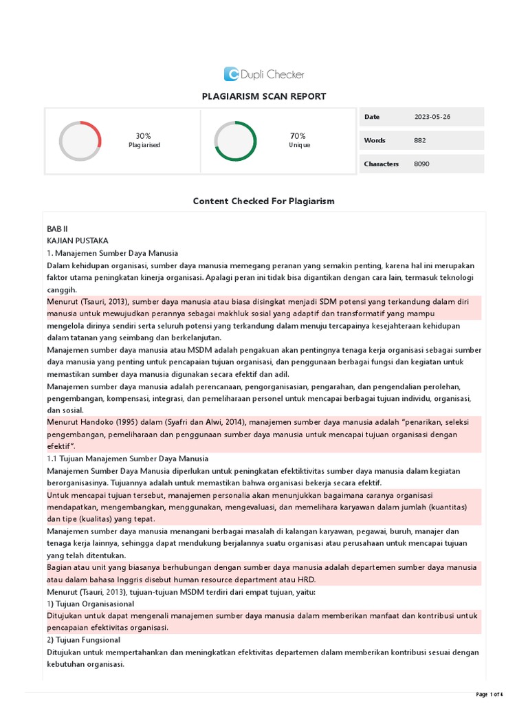 Duplichecker Plagiarism Report | PDF