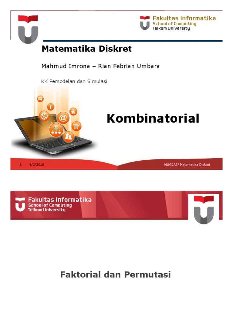 Bab 4 Kombinatorial - Subbab 3 Faktorial Dan Permutasi | PDF | Metode & Bahan Ajar