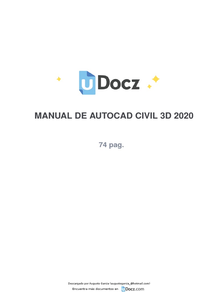 01.05 Manual-De-Autocad-Civil-3d-2020-1-Downloable | PDF