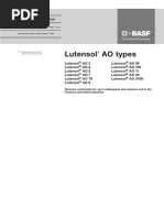 Lutensol To Series | PDF | Emulsion | Detergent