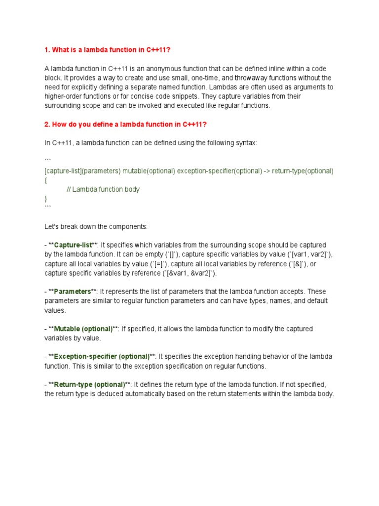 Lambda-C 11-Part1 | Download Free PDF | Anonymous Function | Parameter ... Lambda-C 11-Part1 | Download Free PDF | Anonymous Function | Parameter ...