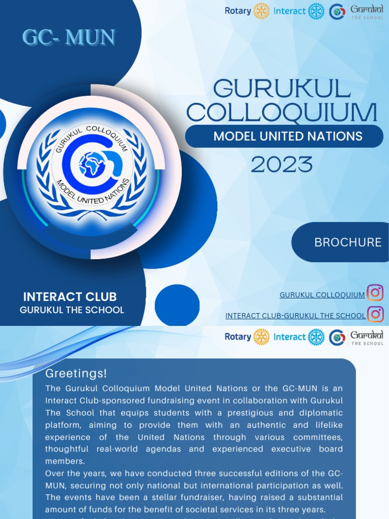 Gc-Mun 2023 Brochure | PDF | United Nations Security Council | United ...