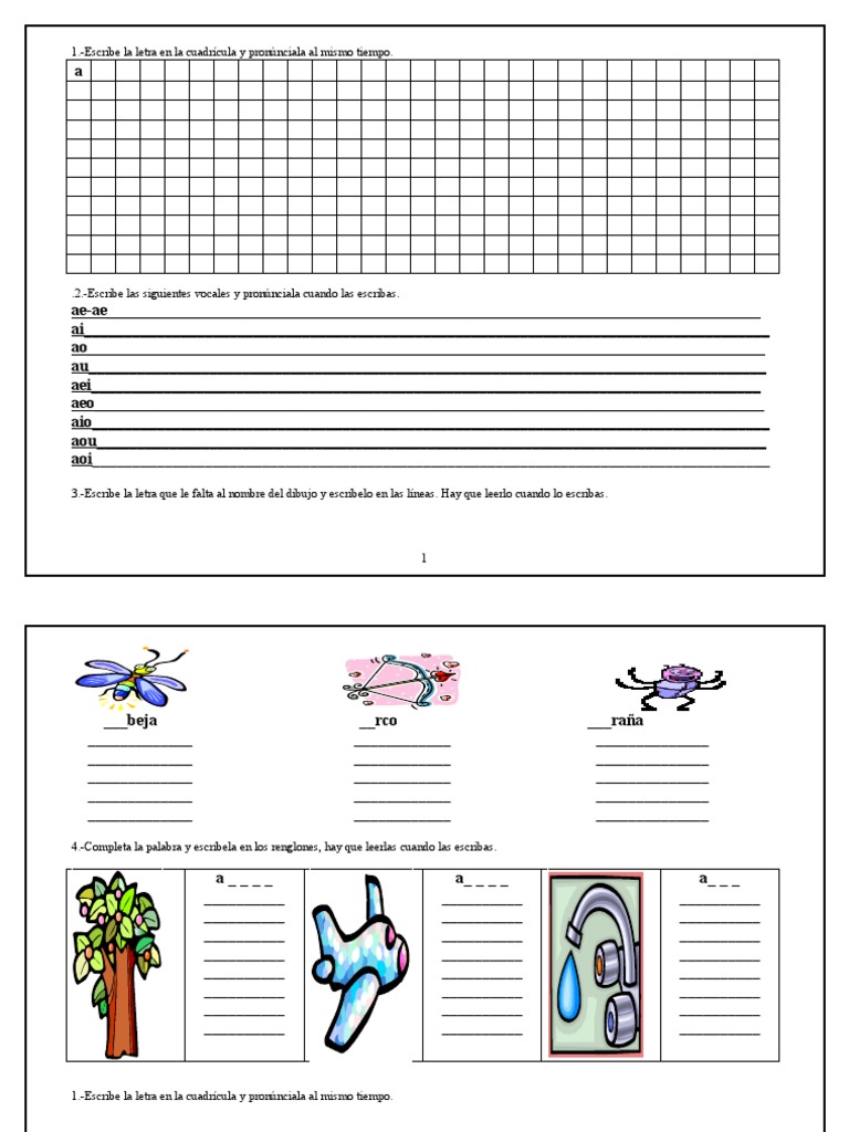 Actividades - Abecedario | PDF | Lingüística | Escritura