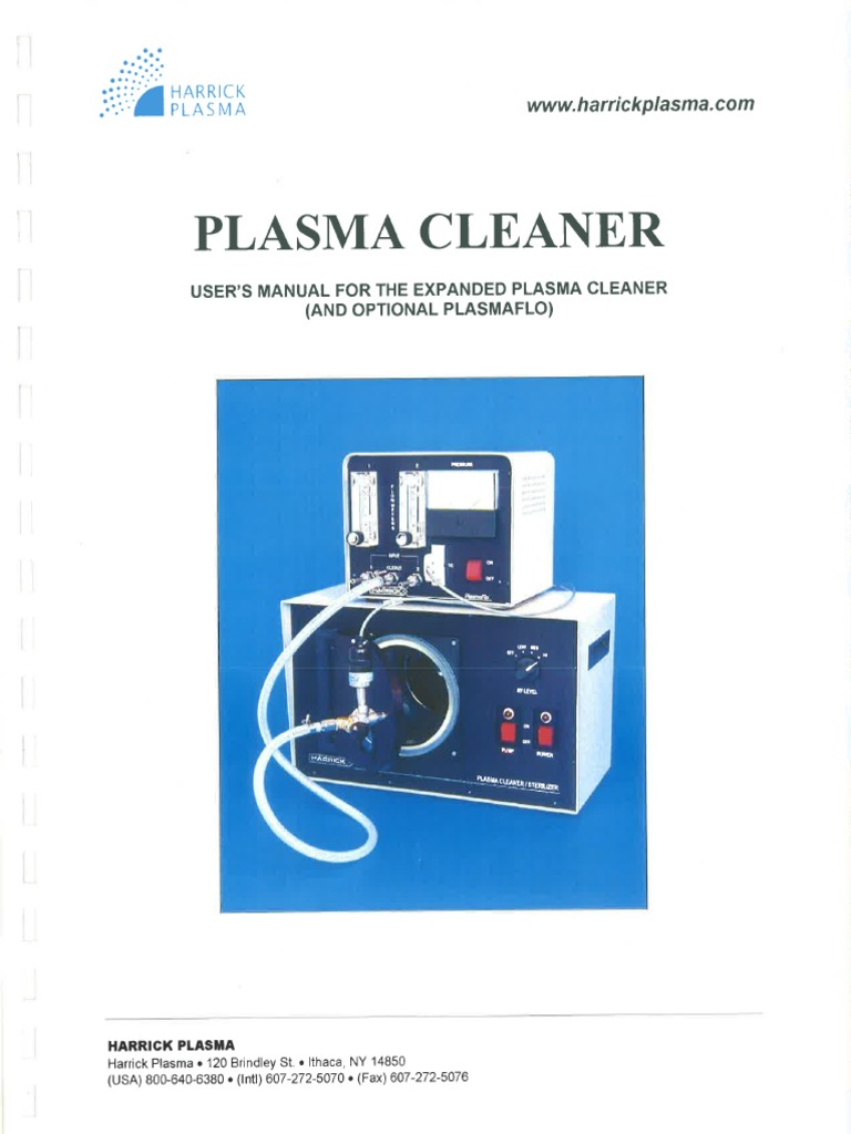 Harrick Plasma Cleaner Users Manual | PDF