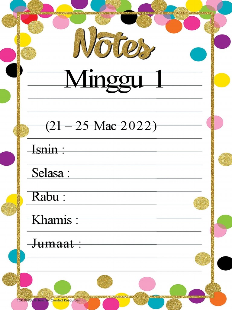 Divider Mingguan Kumpulan B 2022 | PDF