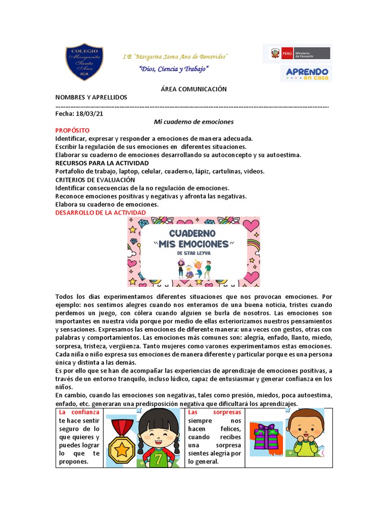 Sesion 3 Libro de Emociones | PDF | Las emociones | Ira
