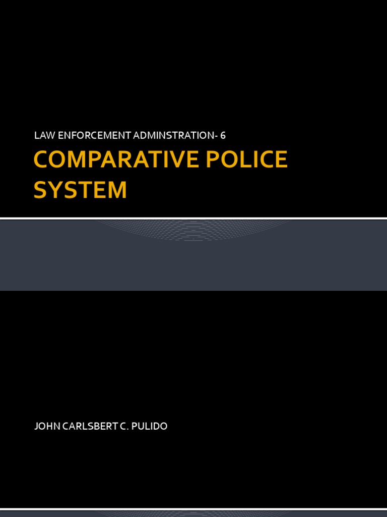 Comparative Police System | PDF | Muhammad | Ali