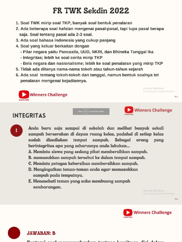 Penalaran TWK 1. | PDF