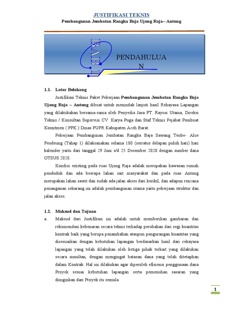 Laporan Justek Jembatan | PDF