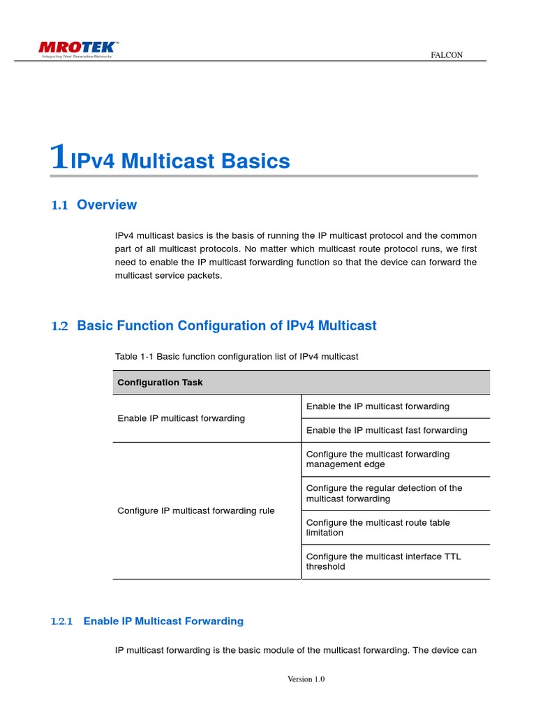 07 Multicast | PDF | Internet Protocols | Multicast