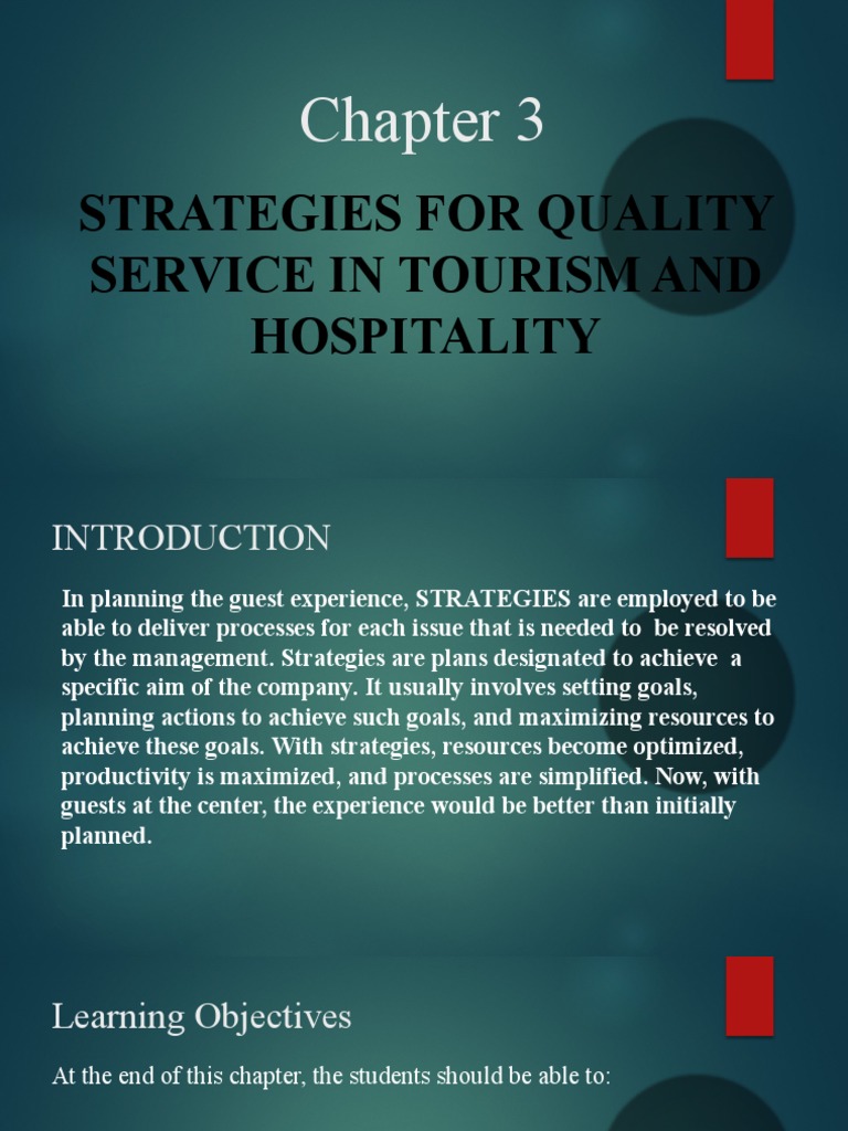 Chapter 3 - Strategies For Quality Service in Tourism and Hospitality ...