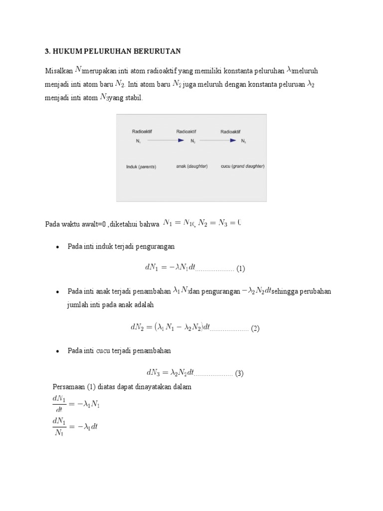 Materi 3 Hukum Peluruhan Berurutan | PDF