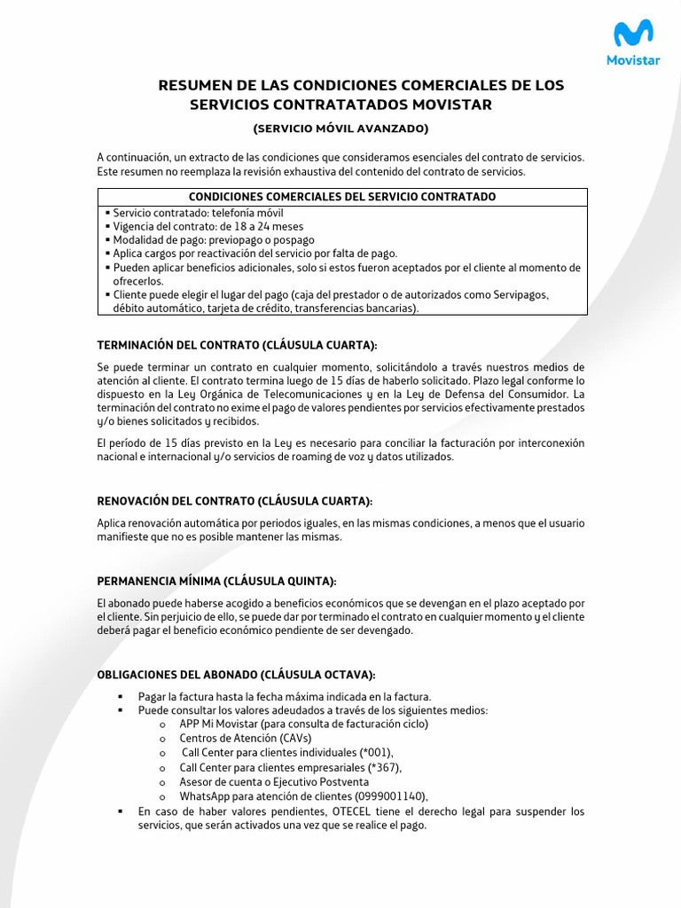 RESUMEN_DE_LAS_CONDICIONES_COMERCIALES_DE_LOS_SERVICIOS_CONTRATADOS | PDF