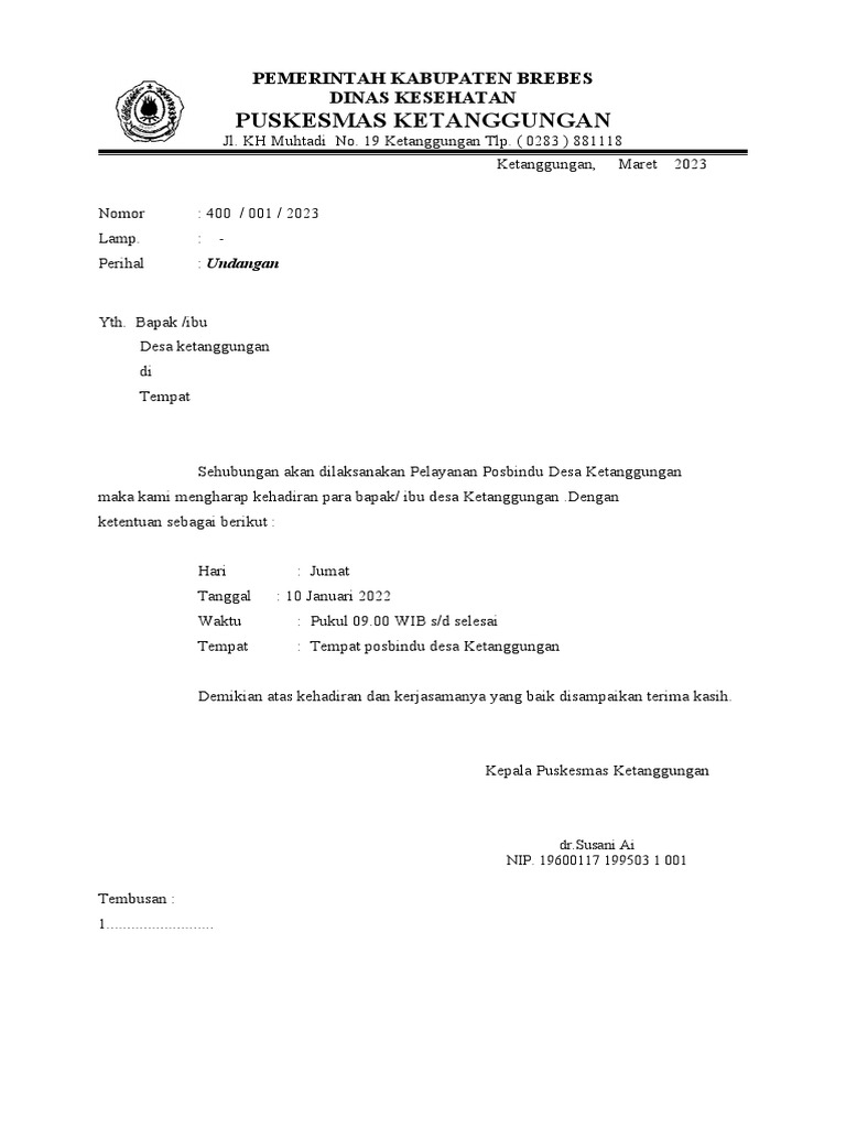 Undangan Posbindu | PDF Undangan Posbindu | PDF