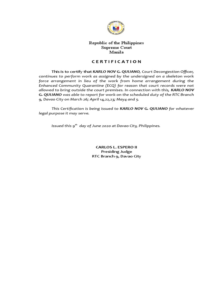 WFH Certification 2 | PDF