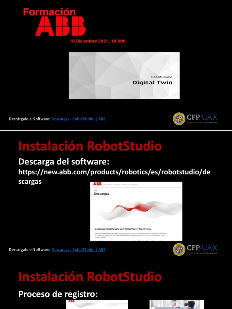 Descarga e Instalación de RobotStudio | PDF