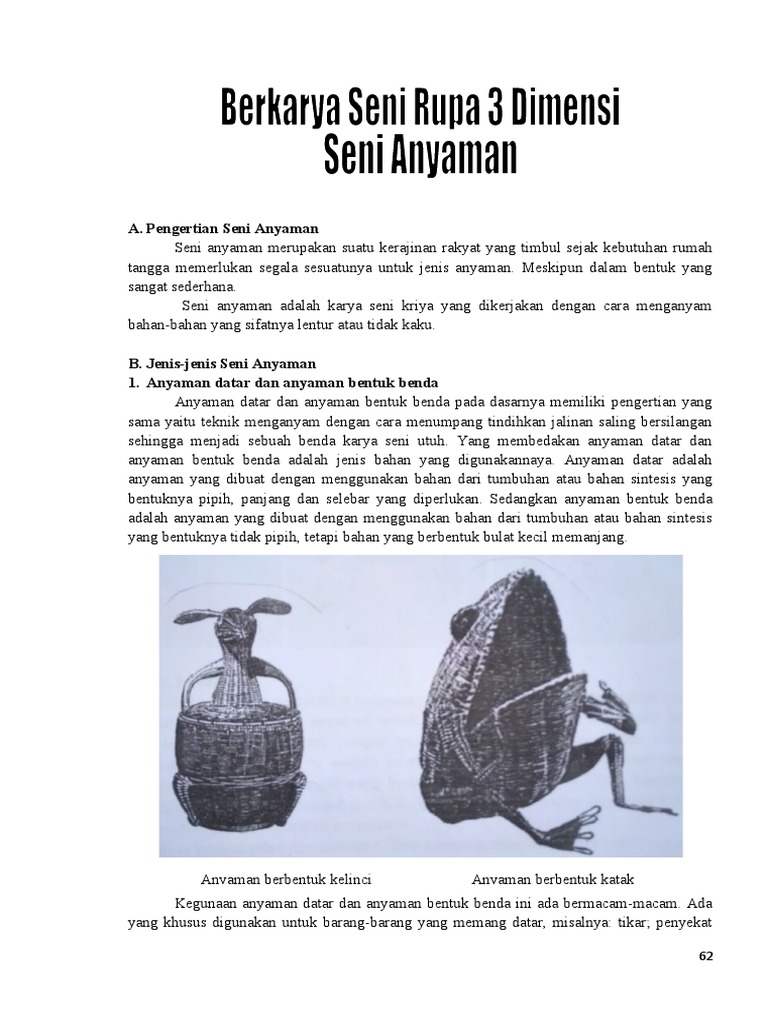 Fungsi dan Contoh Anyaman 3D | PDF