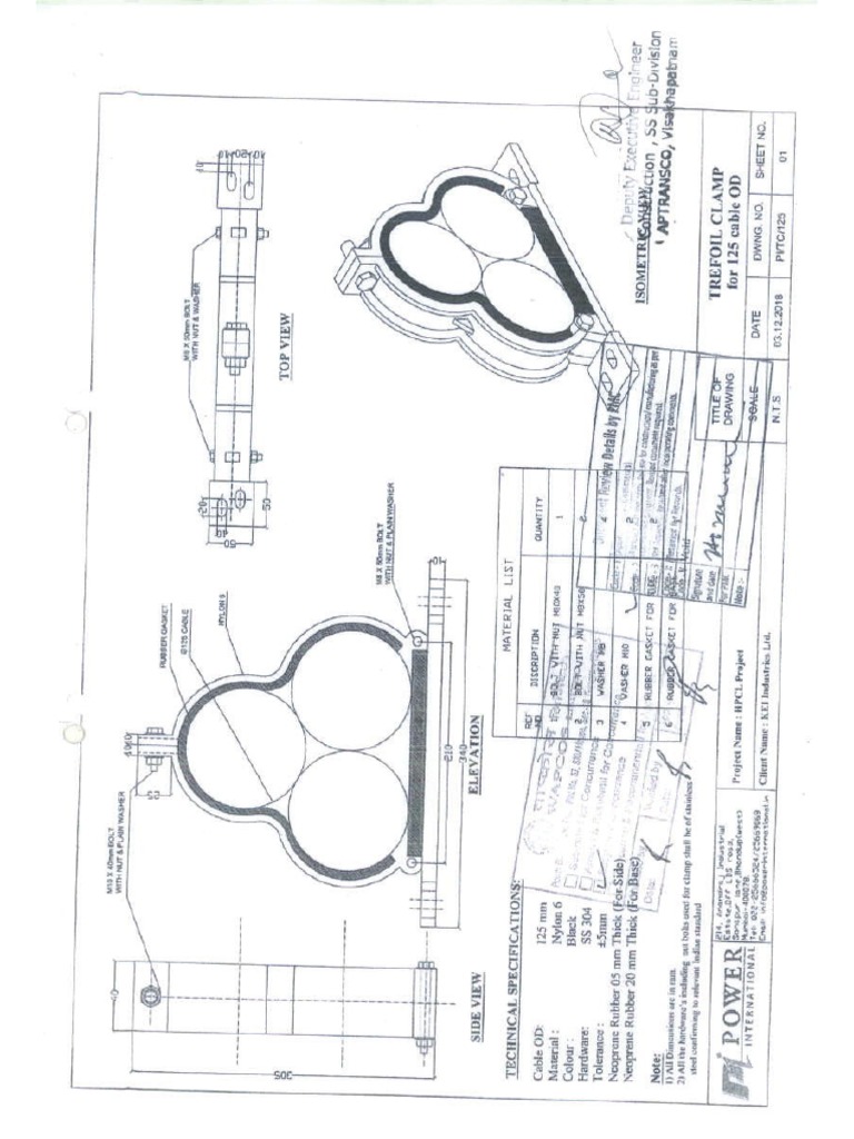 Trefoil Clamp DRWNG 125 A4 | PDF
