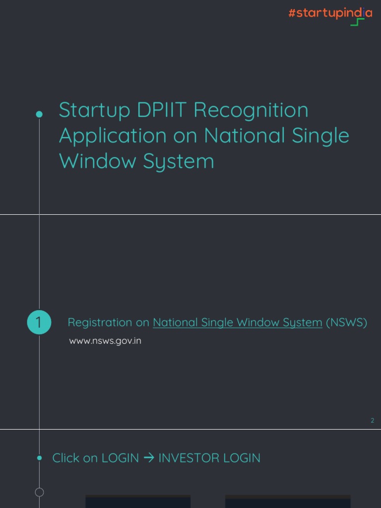 NSWS Startup Application Guide | PDF | Login | System Software