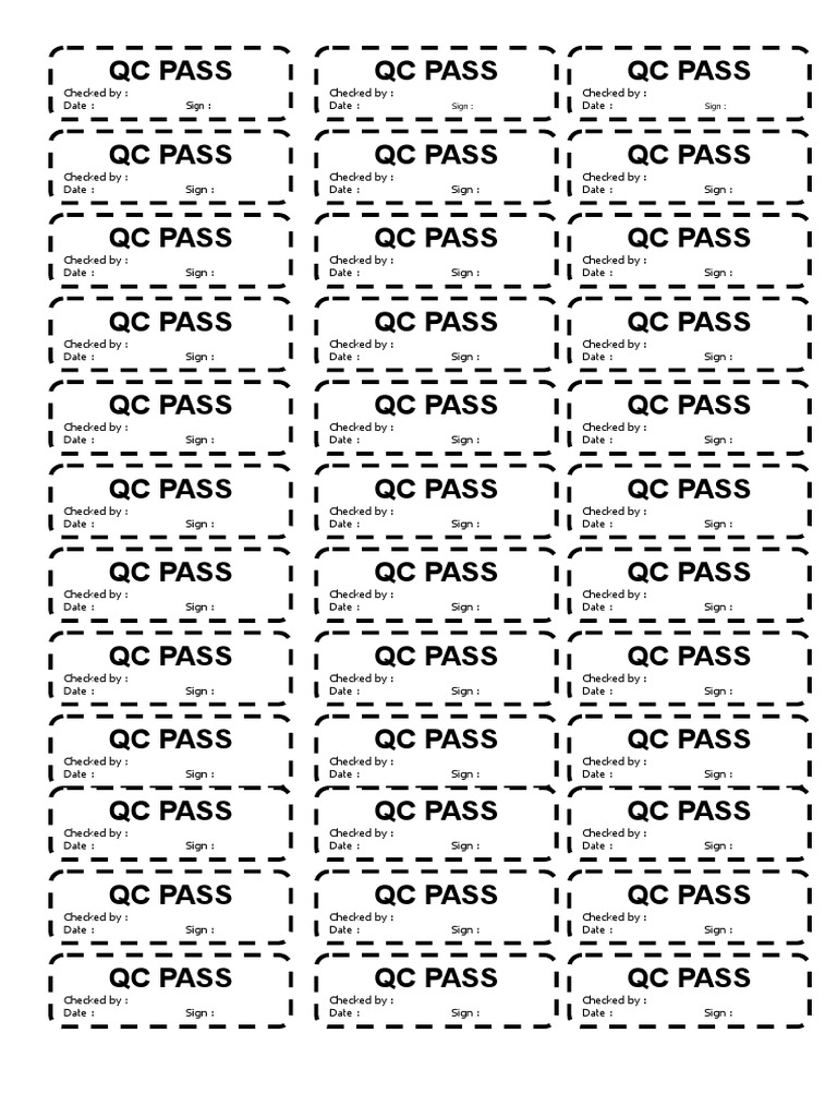 QC Pass | PDF
