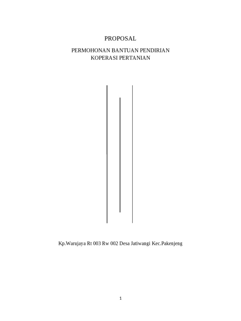 Proposal Pendirian Koperasi Fix | PDF