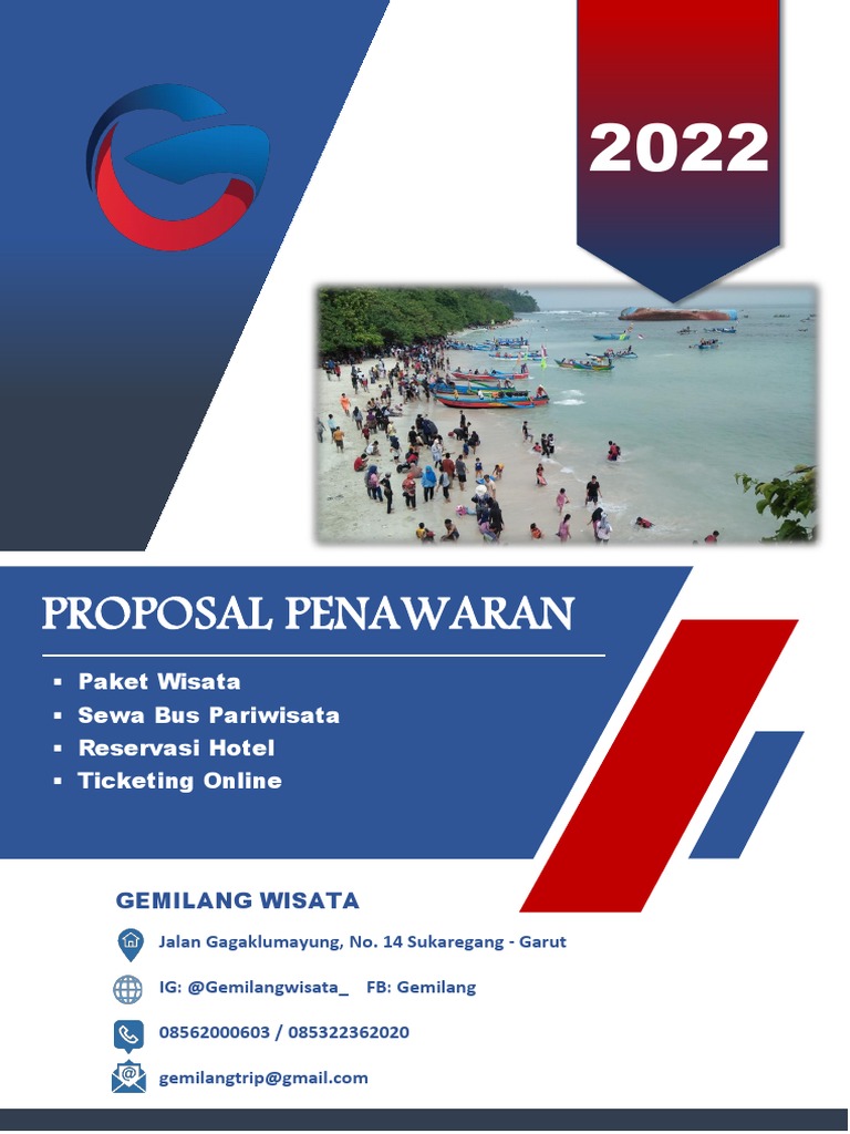 Proposal Penawaran Paket Wisata Pangandaran 2022 | PDF