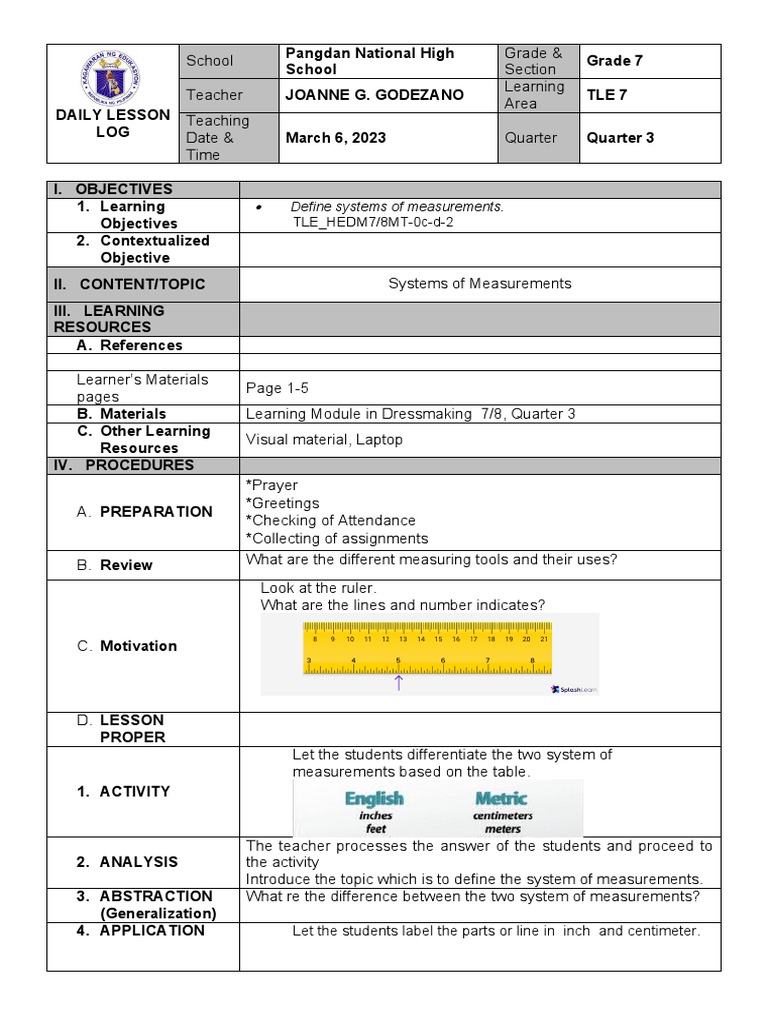 Tle 7 Q3 1 | PDF | Learning | Teachers