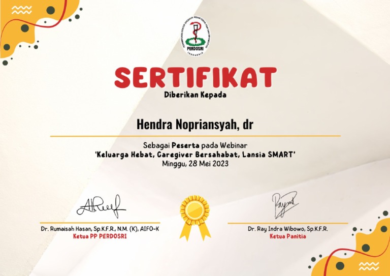 Hendra Nopriansyah, DR - Sertifikat Peserta Webinar 'Keluarga Hebat ... Hendra Nopriansyah, DR - Sertifikat Peserta Webinar 'Keluarga Hebat ...