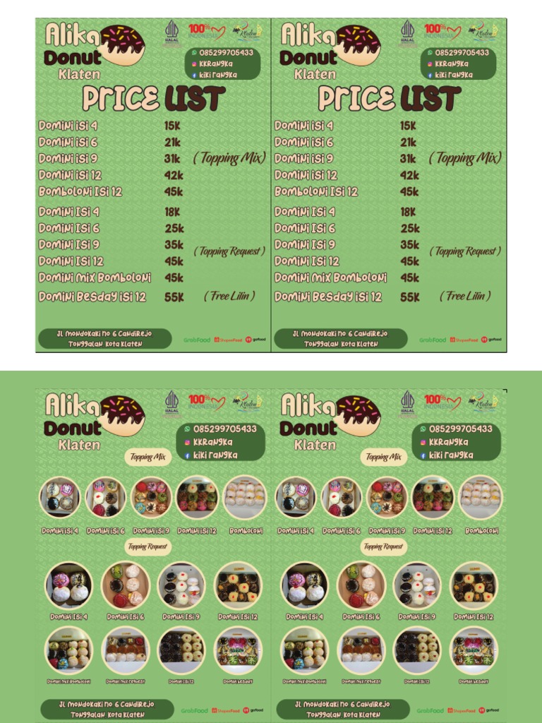 210 - 2x - BB Menu | PDF