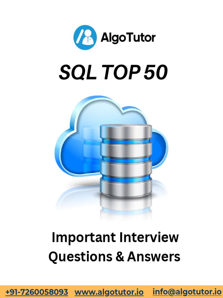 Sql Top 50 Interview Questions And Answers Pdf Acid Database Transaction 