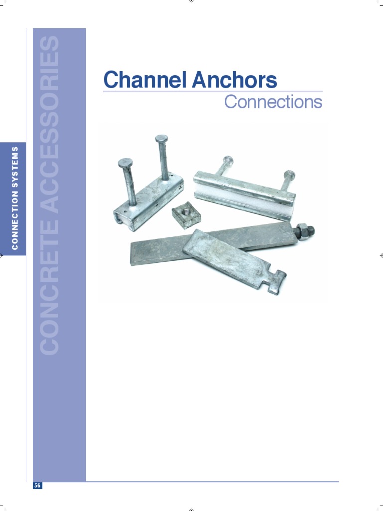 Conac p56 57 ChannelAnchors | PDF | Civil Engineering | Manufactured Goods