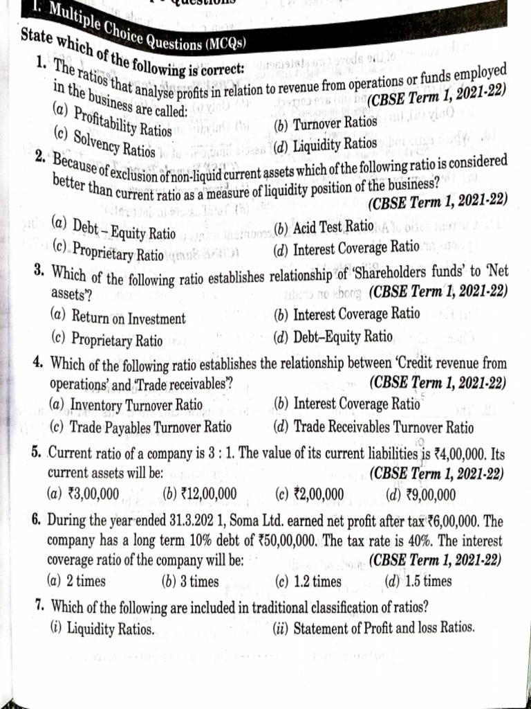 Class 12 Assignment 2 Pdf Revenue Debt