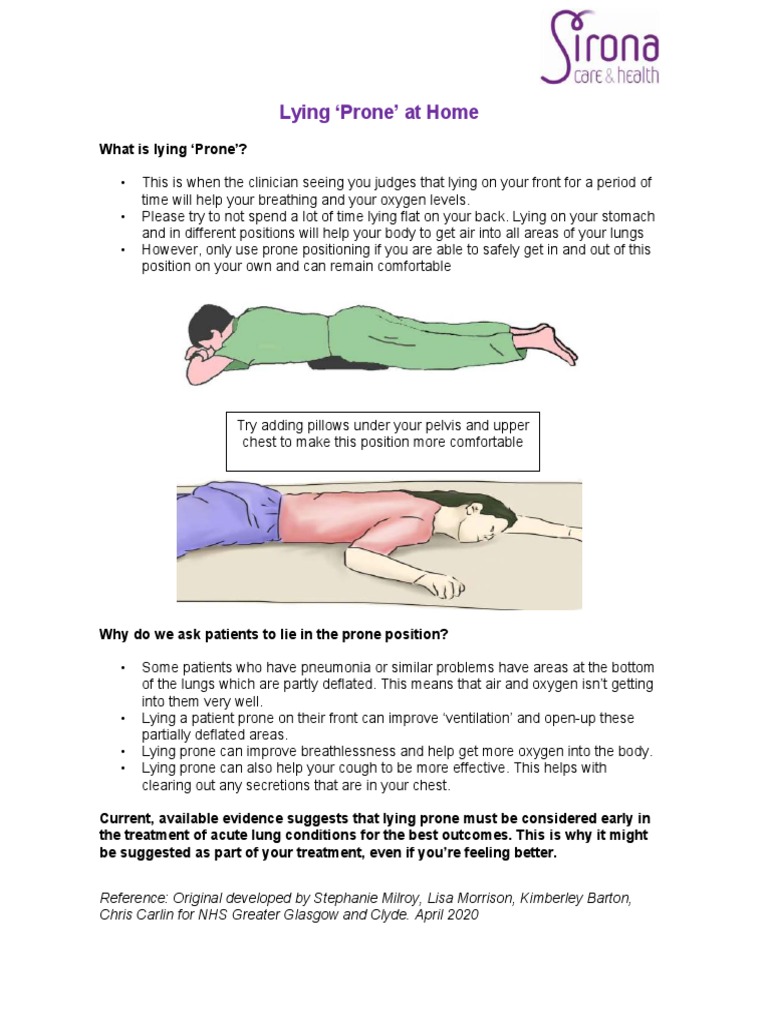 Lying Prone Patient Leaflet | PDF