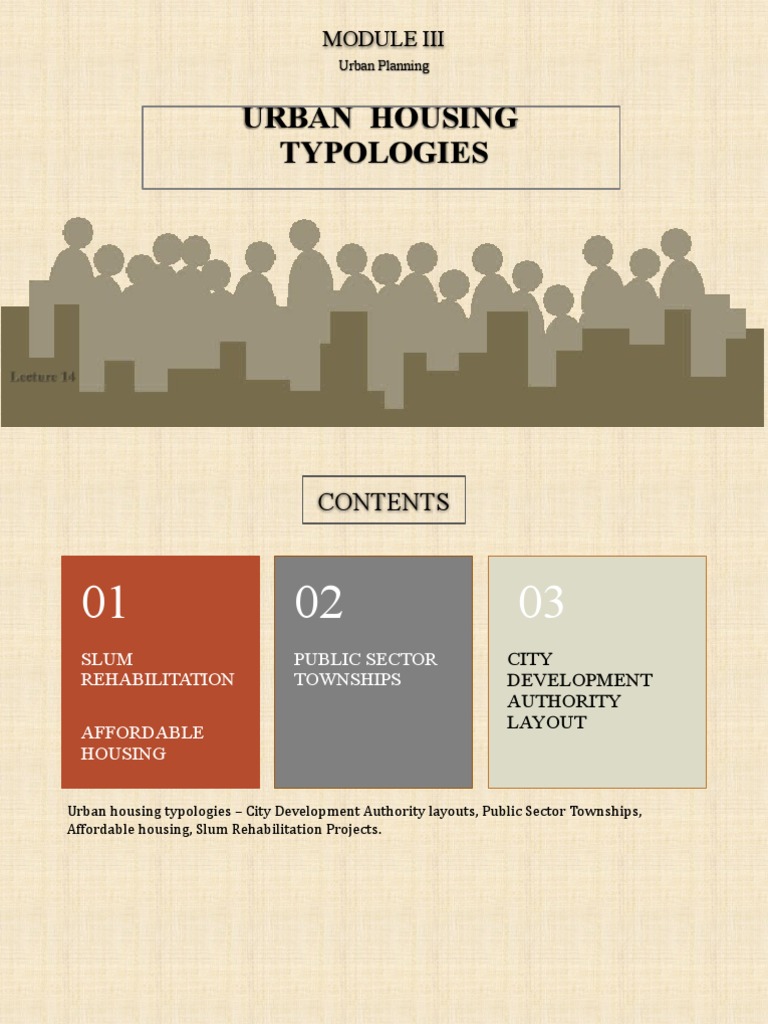 Lec 14 - Urban Housing Typologies I | PDF | Politics | Social Science