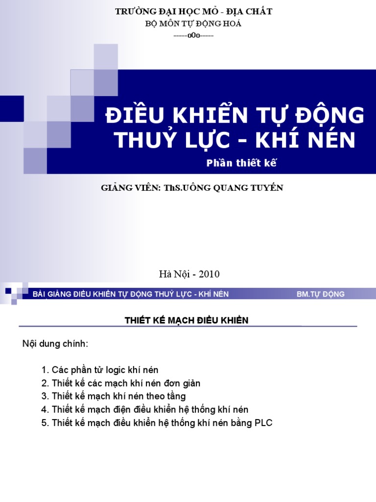Slide BG HTDK Thuy Luc Khi Nen TKe SV | PDF
