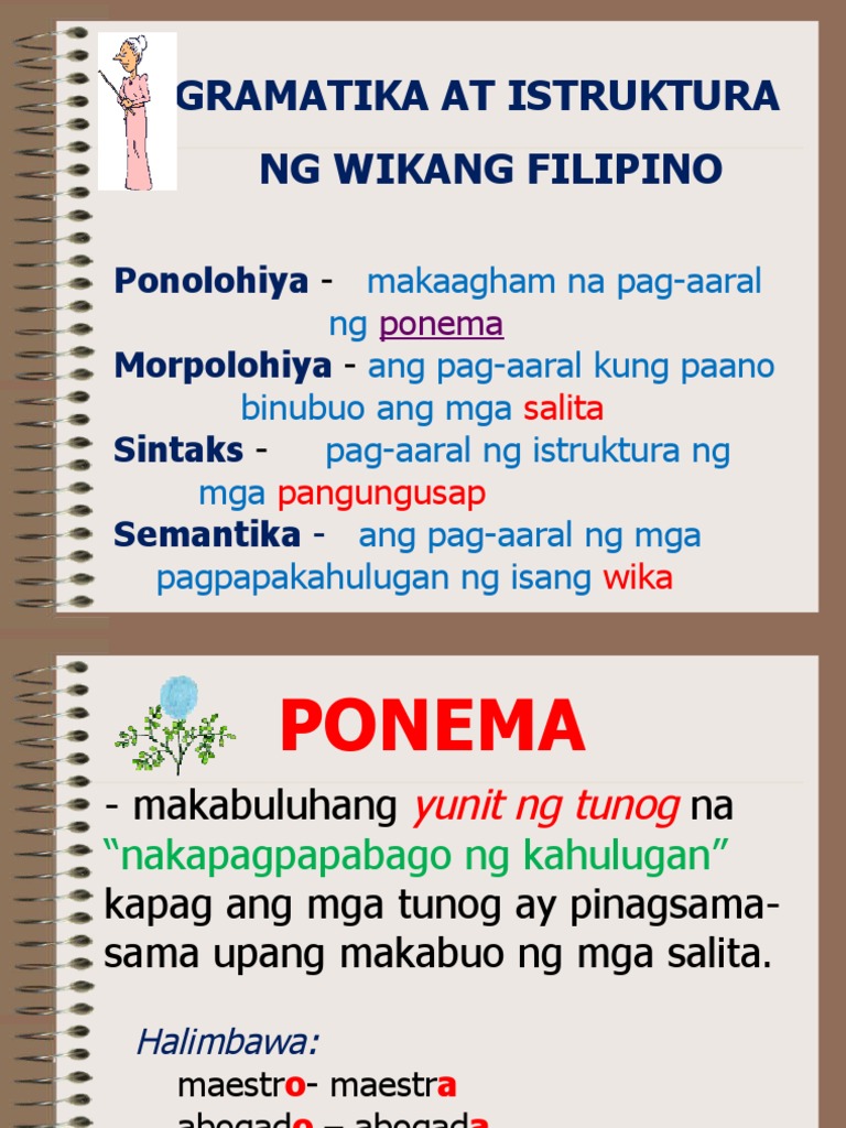 Gramatika at Istruktura NG Wikang Filipino | PDF