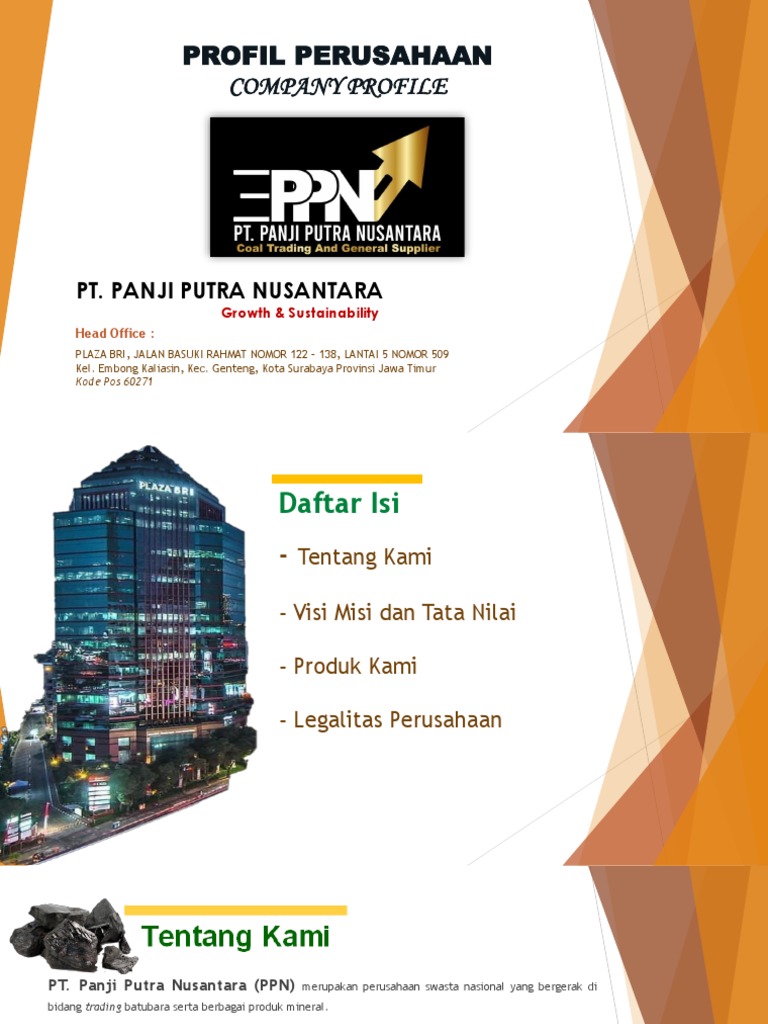 Company Profile Pt. PPN | PDF