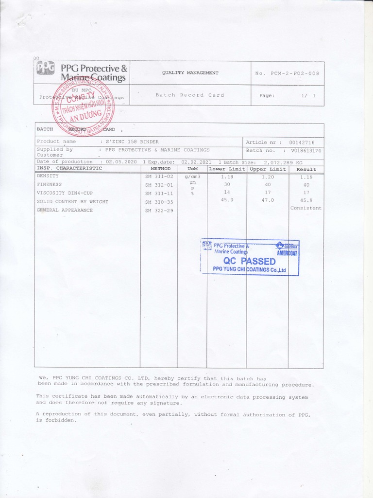 Batch Record Card | PDF | Computing | Information Technology
