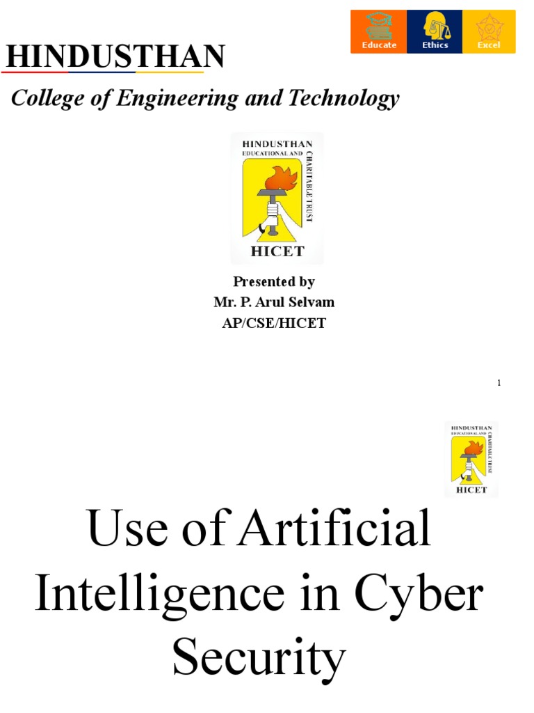 Use of AI in Cyber Security-Ppt Pres | PDF | Artificial Intelligence | Intelligence (AI) & Semantics