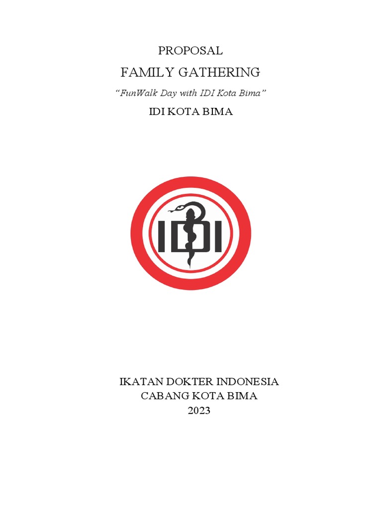 Proposal Family Gathering Idi Kota Bima | PDF