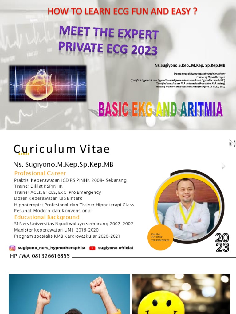 Ekg Dasar Dan Aritmia Meet The Expert Sugi 2023 | PDF