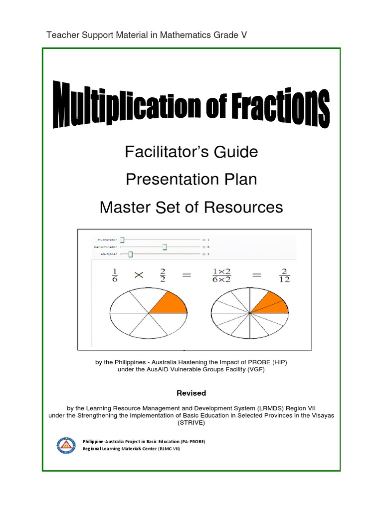 Multiplication of Fraction Rev 2010 | PDF | Multiplication | Mathematics