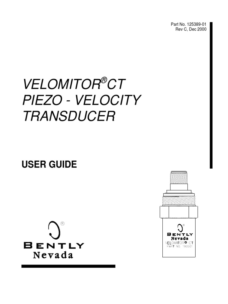 Velomitor CT Transducer 125389-01 REV C | PDF | Electrical Connector ...