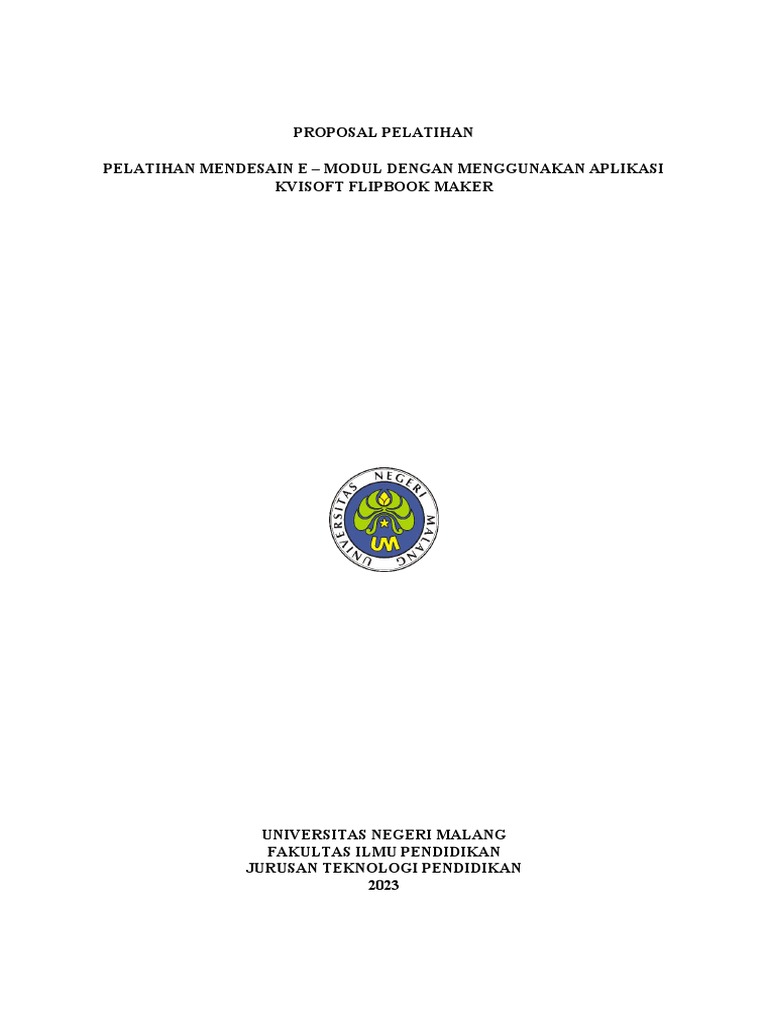 Proposal Pelatihan | PDF