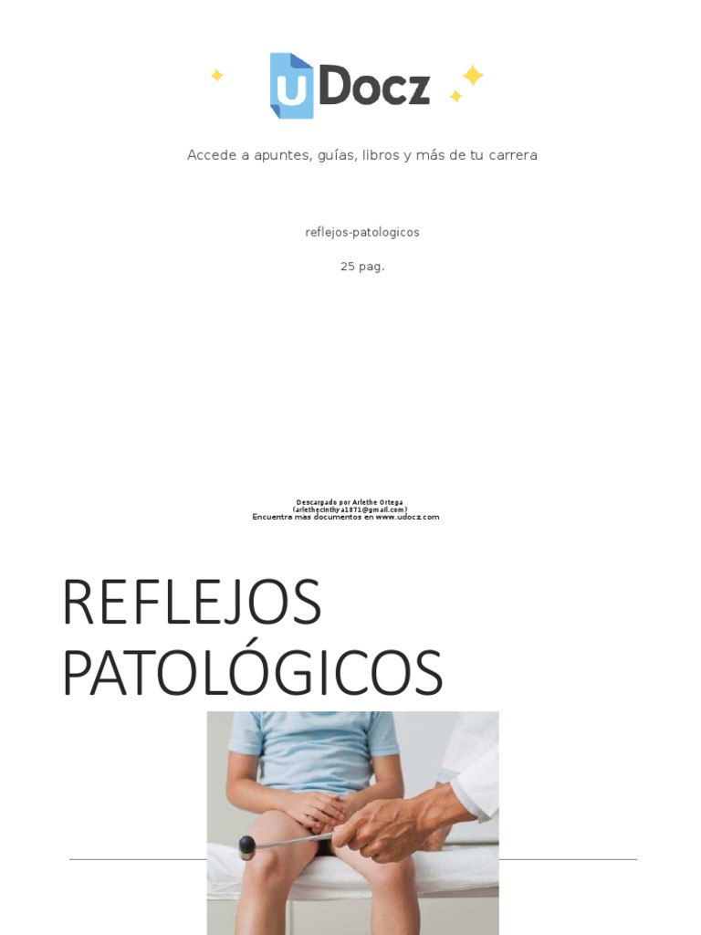 Reflejos Patologicos 453062 Downloable 2449240 | PDF | Reflejos | Anatomía